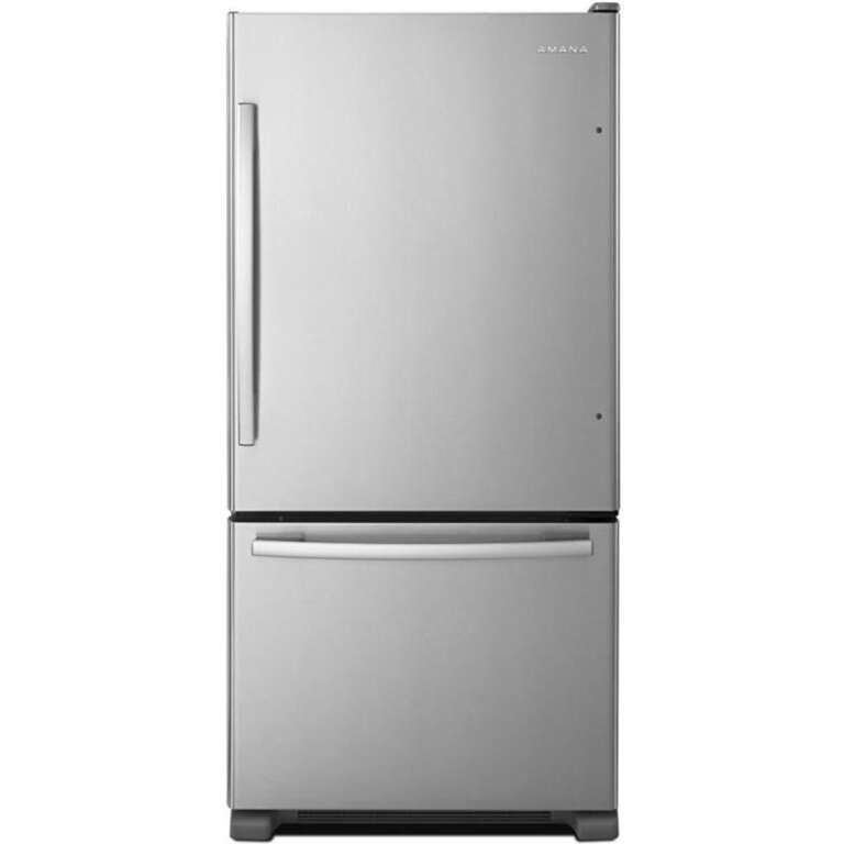 Amana 22.1-cu ft Bottom-Freezer Refrigerator (ABB2224BRM) – Demo